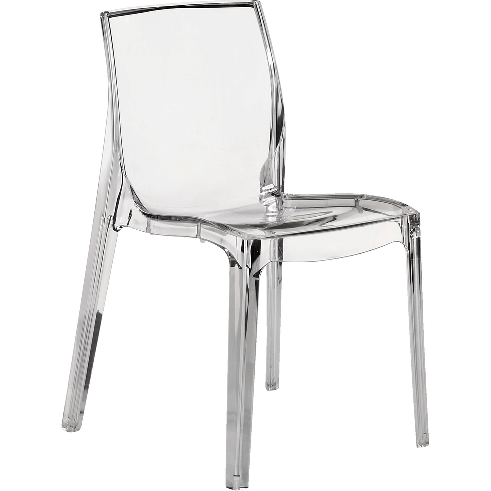 Chaise design transparente - BECCA - chaises - Alinea