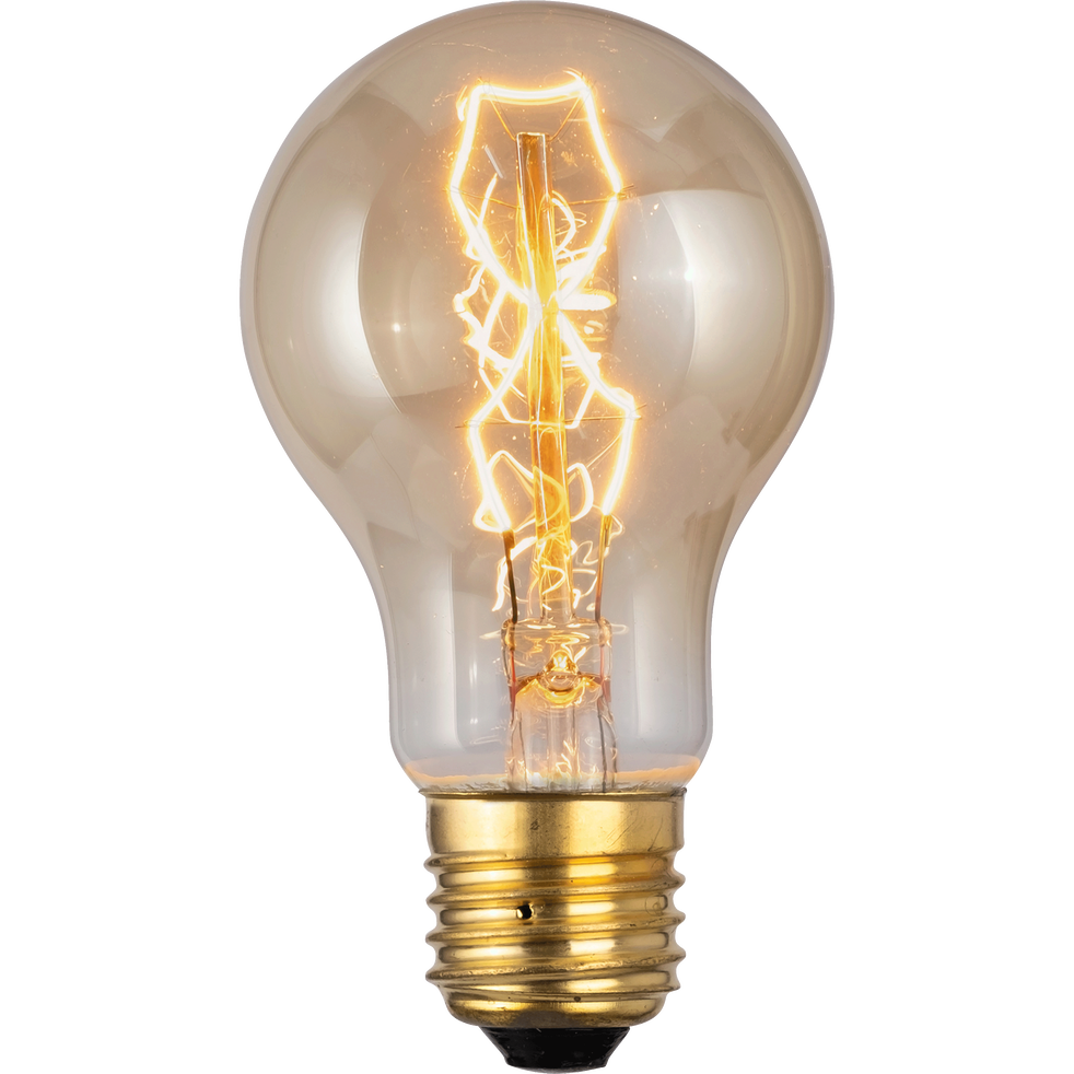 Ampoule décorative à filament ambre D6cm culot E27 - AMP COSMO ...